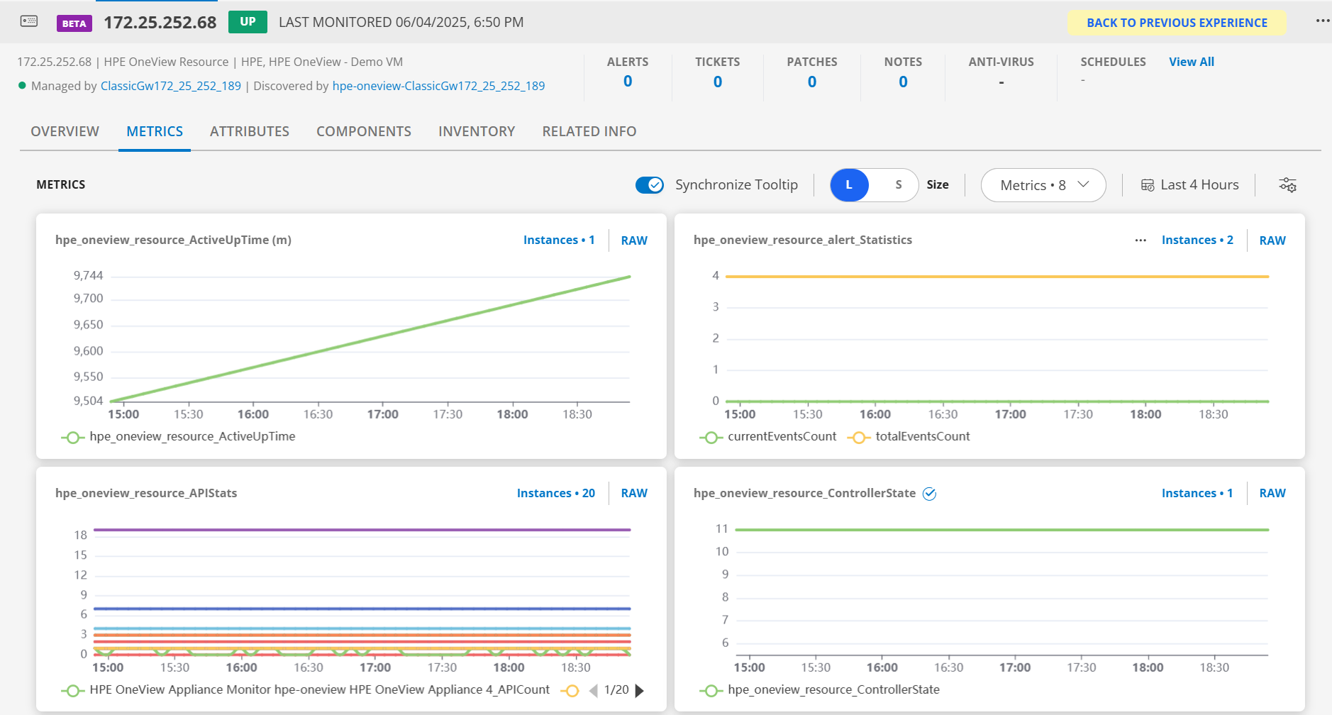 Working with HPE Oneview | OpsRamp Documentation